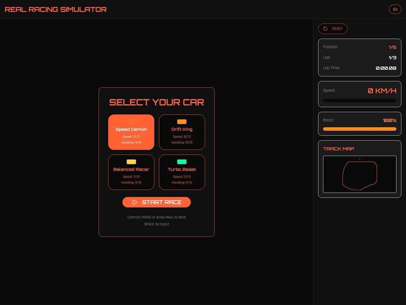 Real Racing Game Simulator
