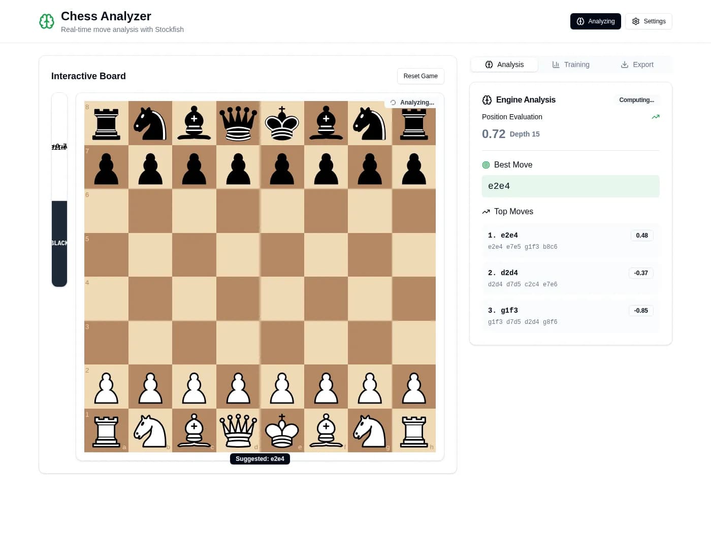 Real-Time Chess Game Analyzer Overlay & Plugin