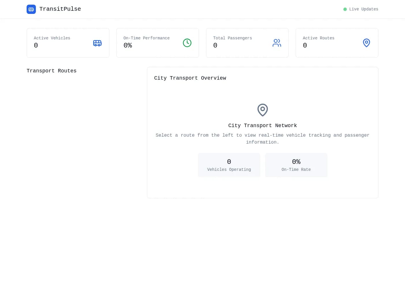 Real-Time Public Transport for Small Cities