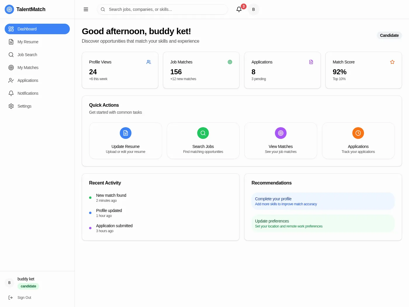 Real-Time Semantic Job Matching Platform