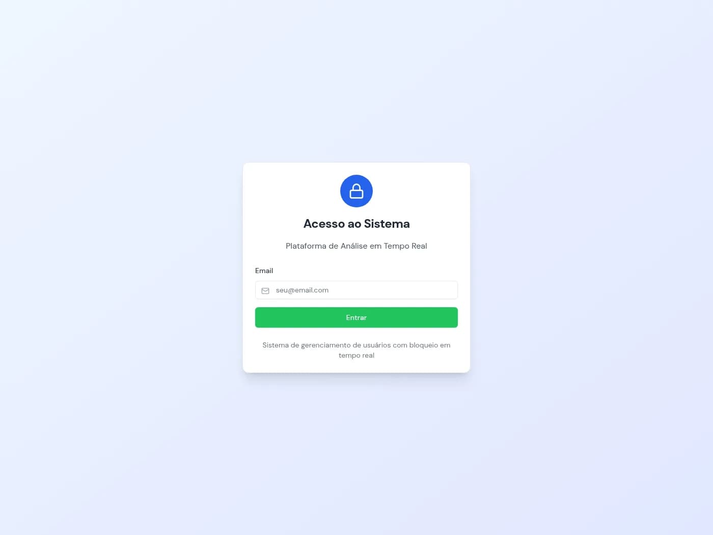 Real-Time User Status and Analysis Management Platform