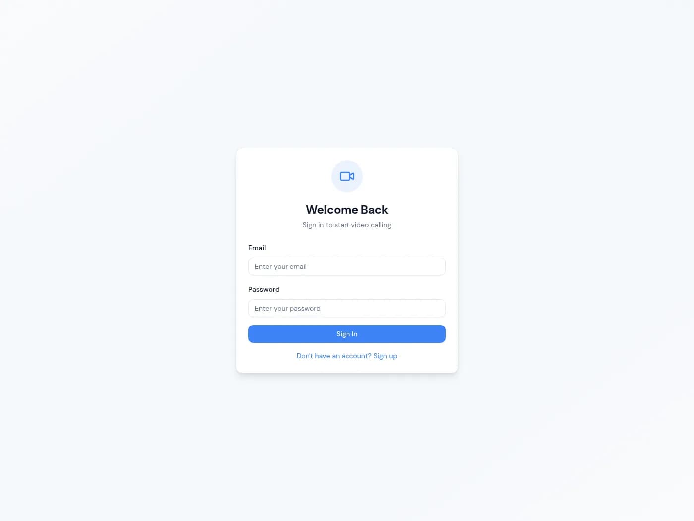 Real-Time Video and Voice Call Web Platform with Seamless Registration and Login