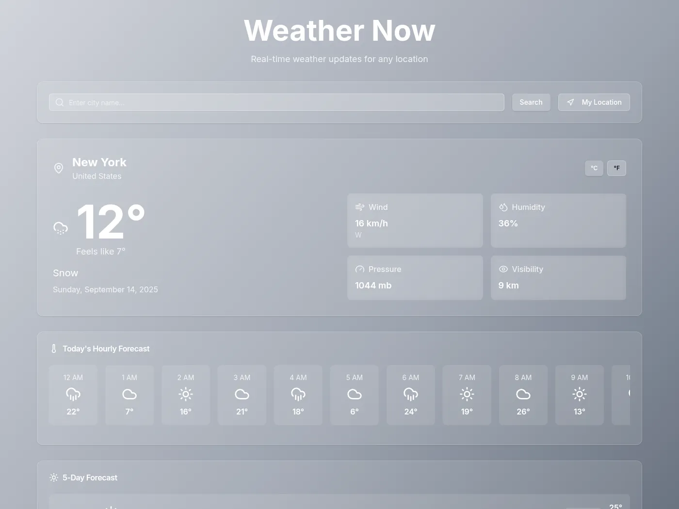 Real-Time Weather Application