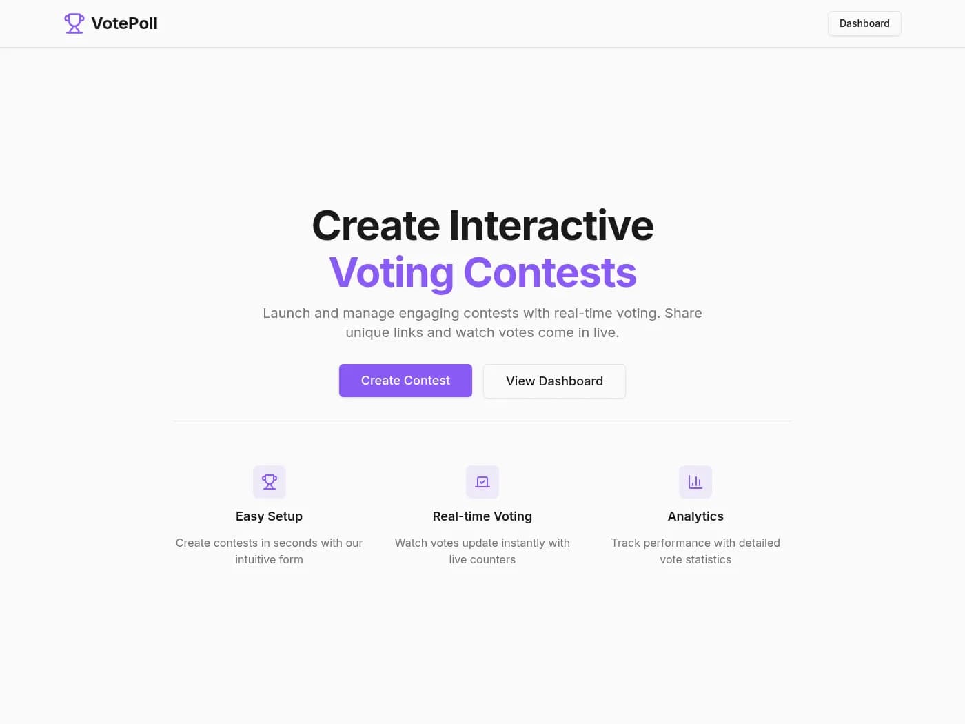 Realtime Online Voting Platform