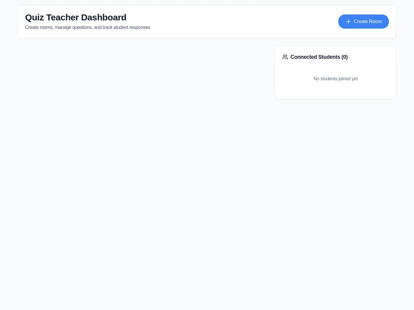 Real-Time Classroom Quiz with QR Student Registration