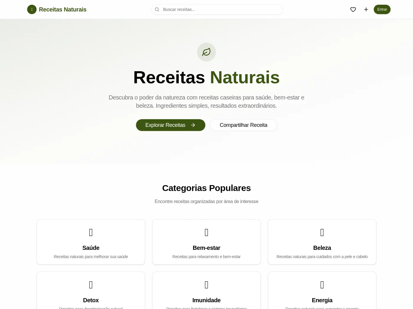 Receitas Naturais