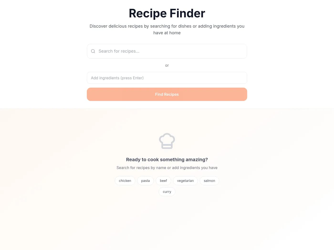 Recipe Finder App