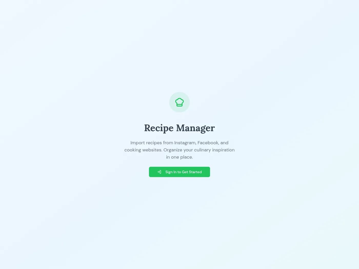 Universal Recipe Import and Management Platform