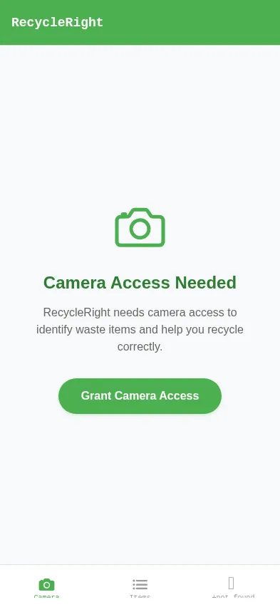 RecycleRight MVP: Mobile Waste Identification & Disposal Guide