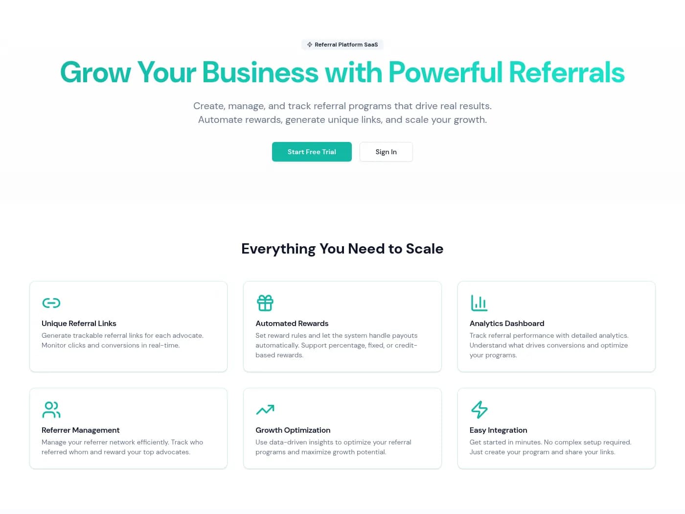 ReferBoost SaaS