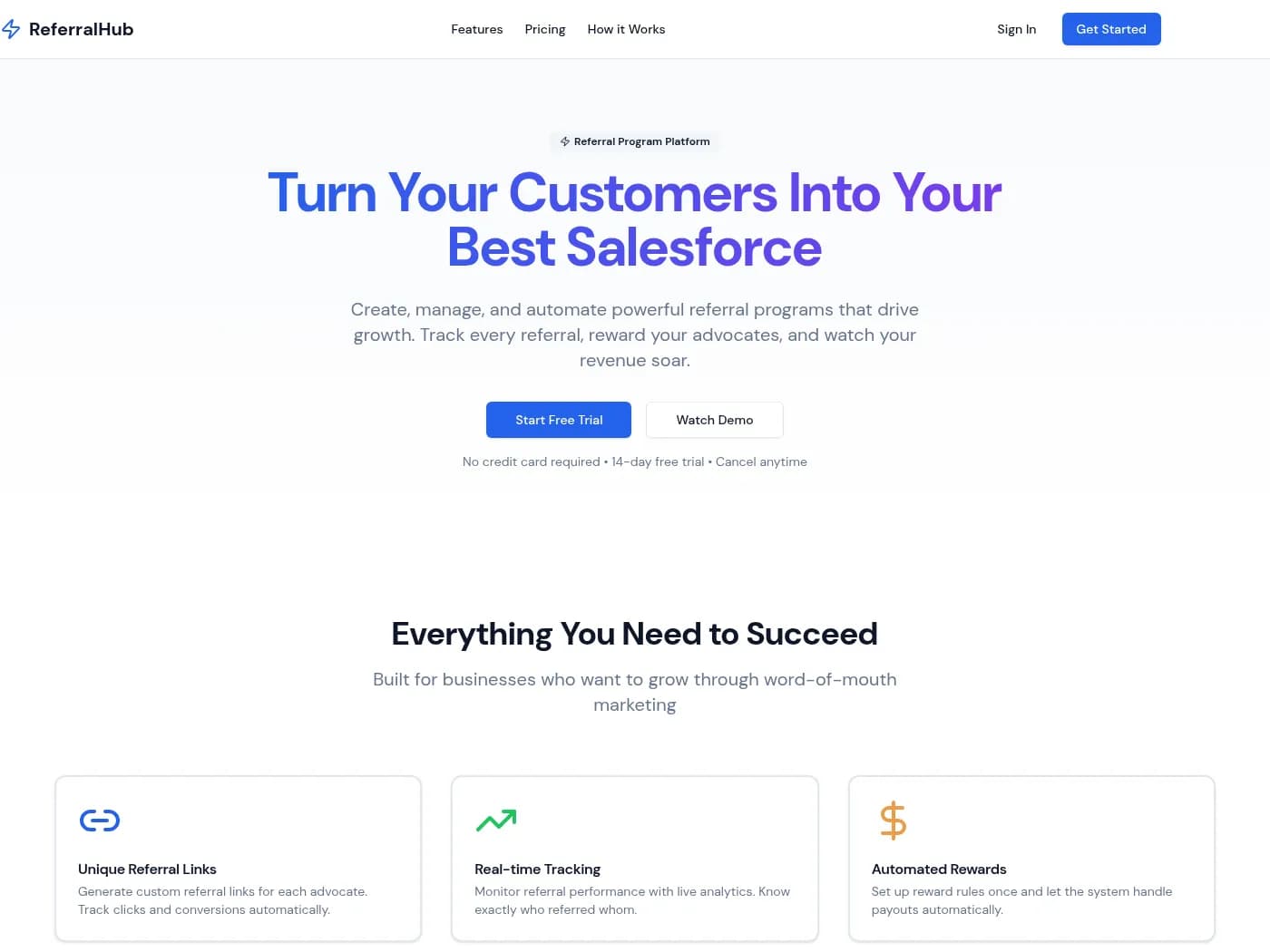Referral Program SaaS Platform