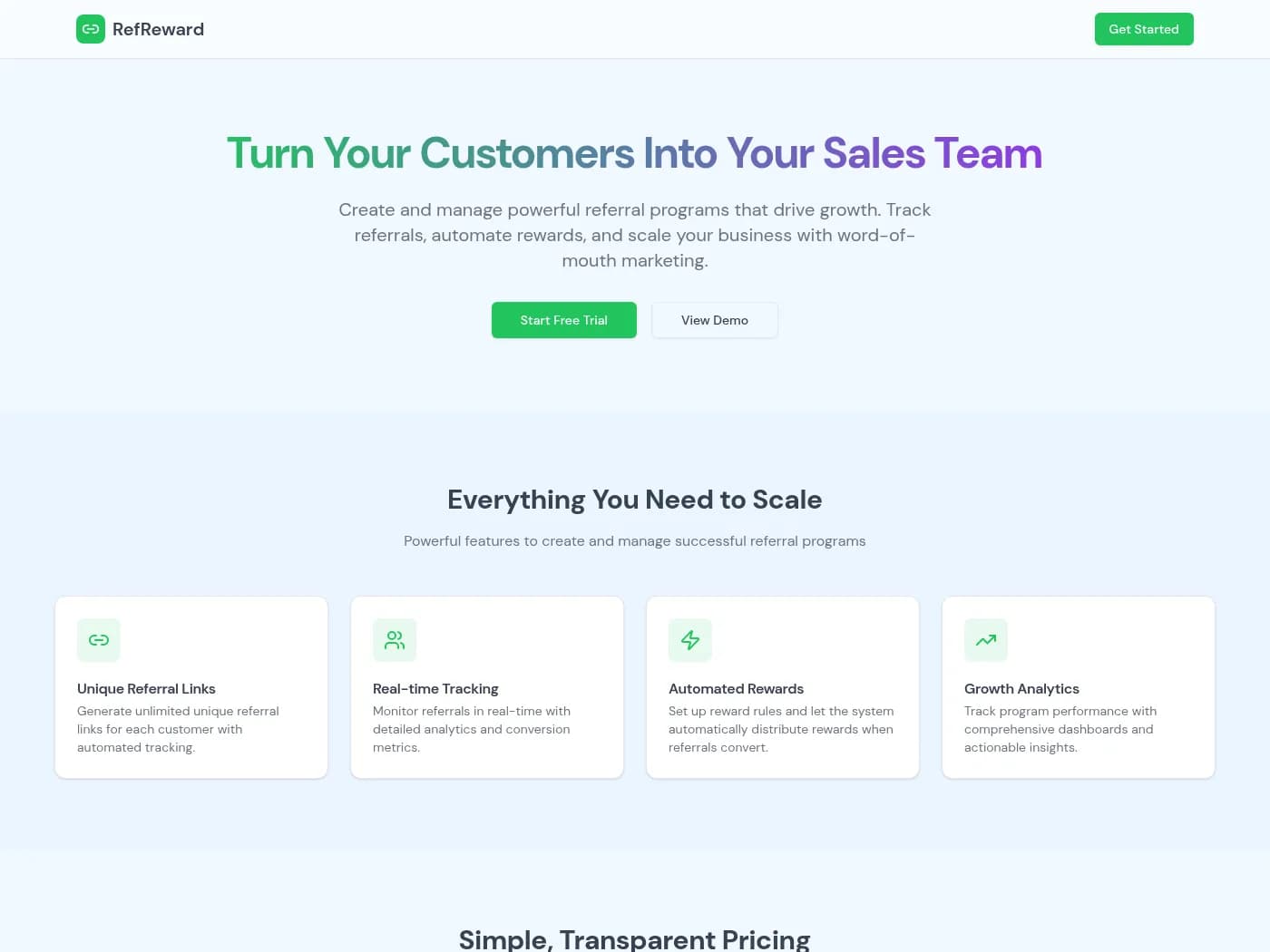 Referral Program Platform SaaS