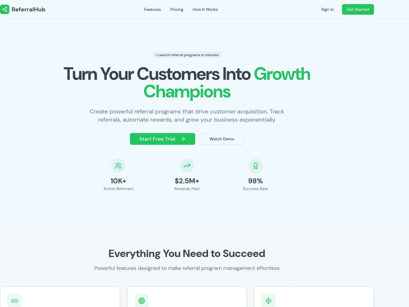 Referral Program Platform SaaS