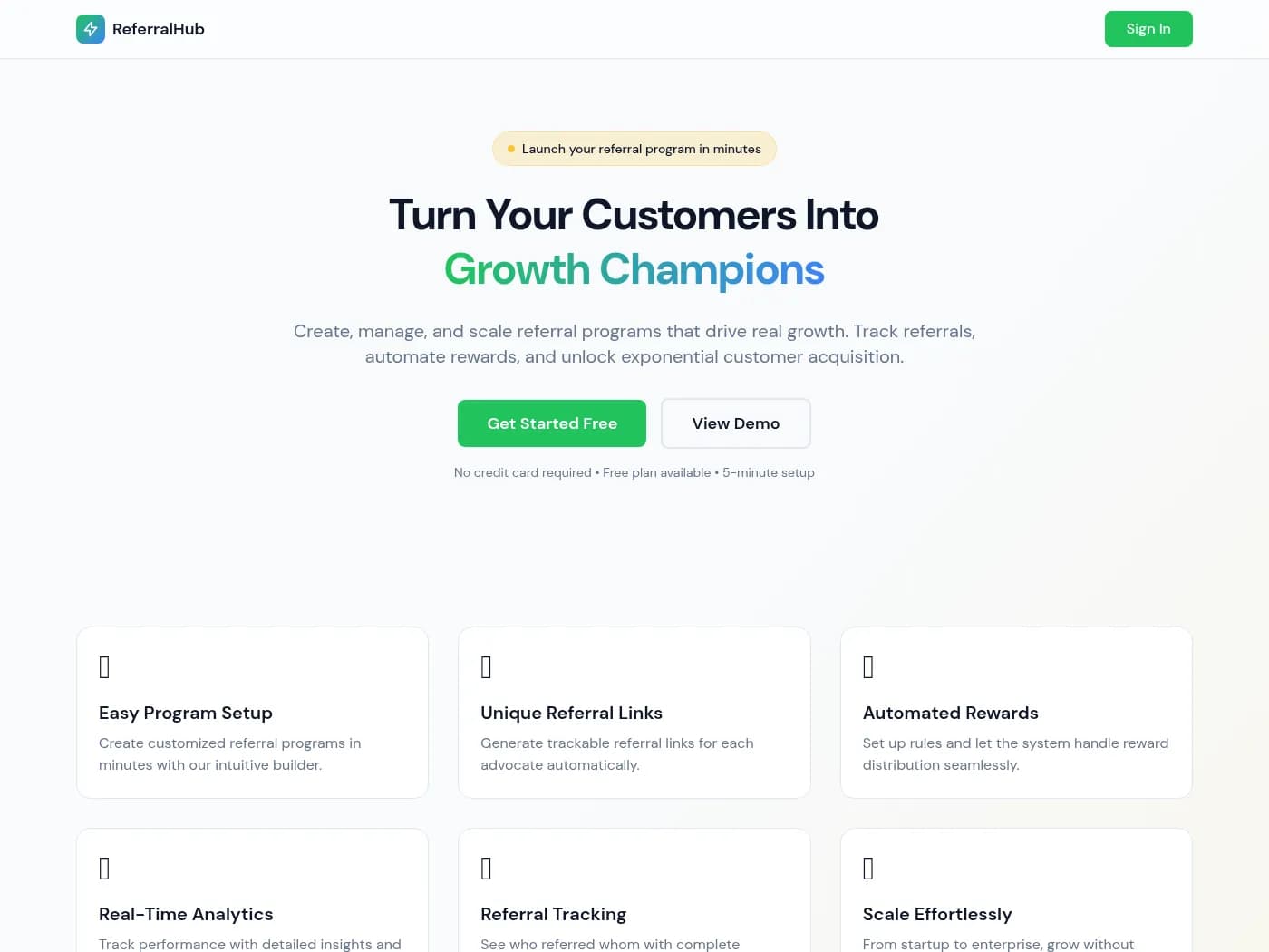 Referral Program Platform SaaS