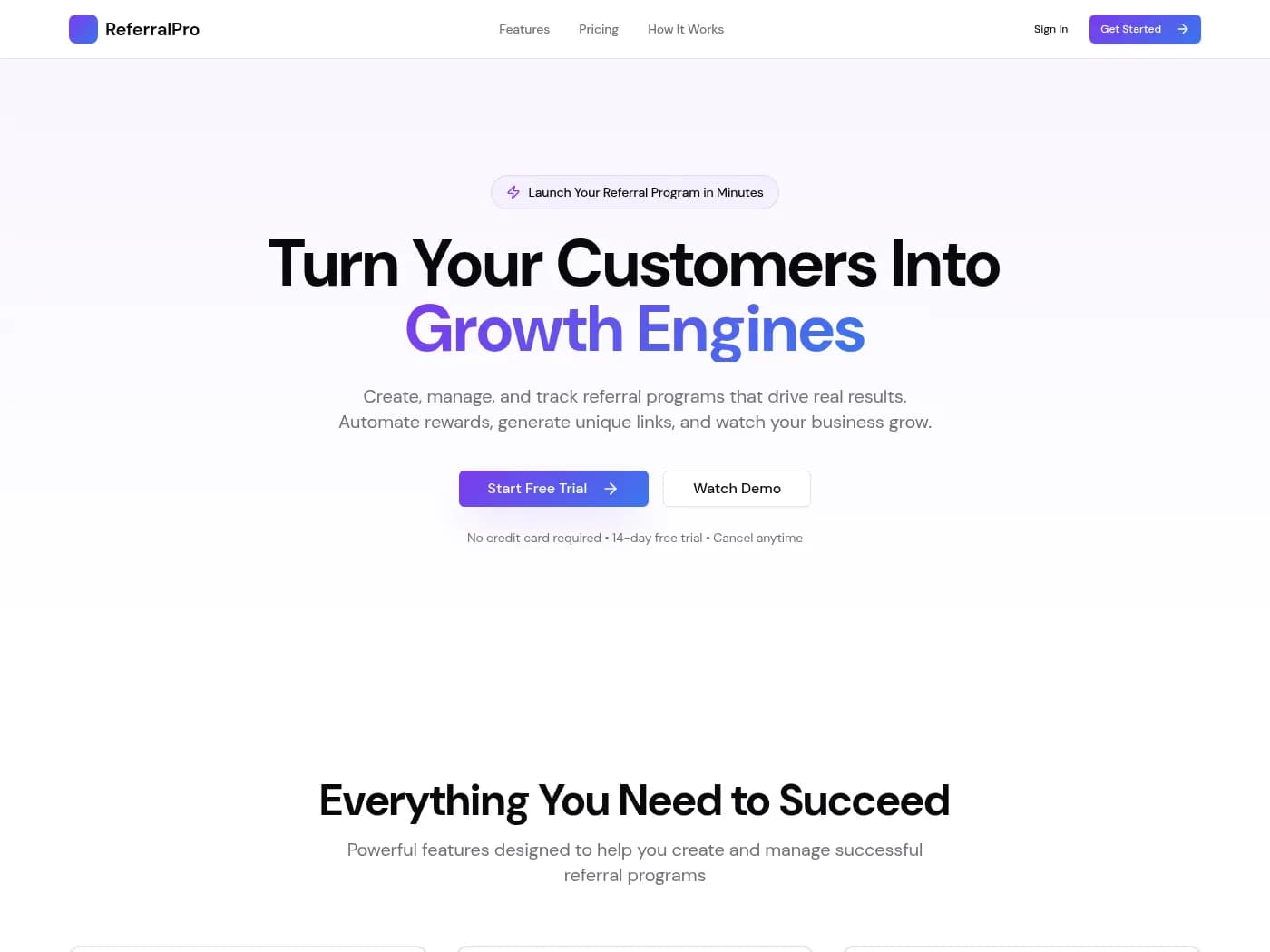 SaaS Referral Program Platform for Business Growth