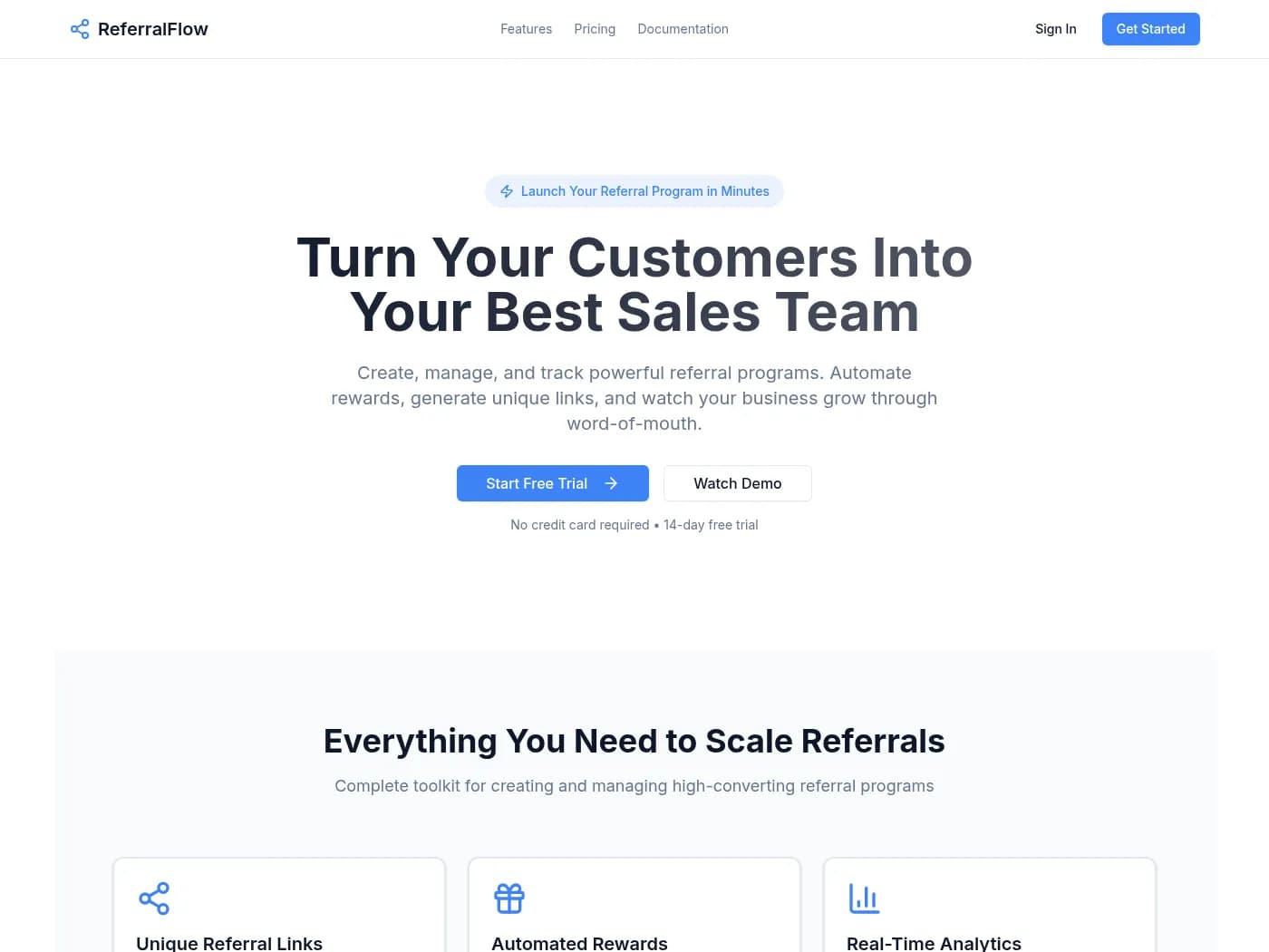 Referral Program SaaS Platform for Businesses