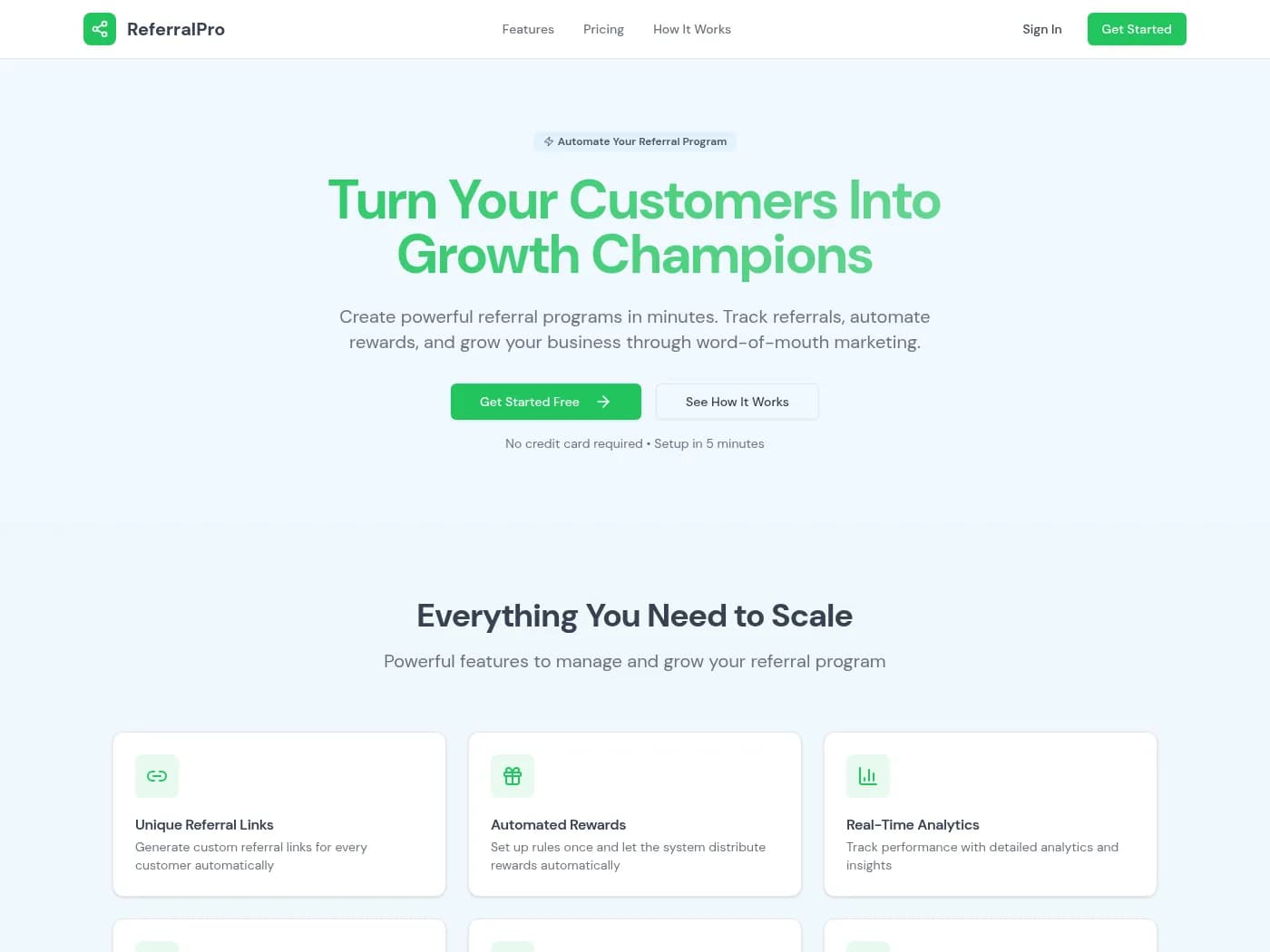 Referral Program SaaS Platform for Businesses