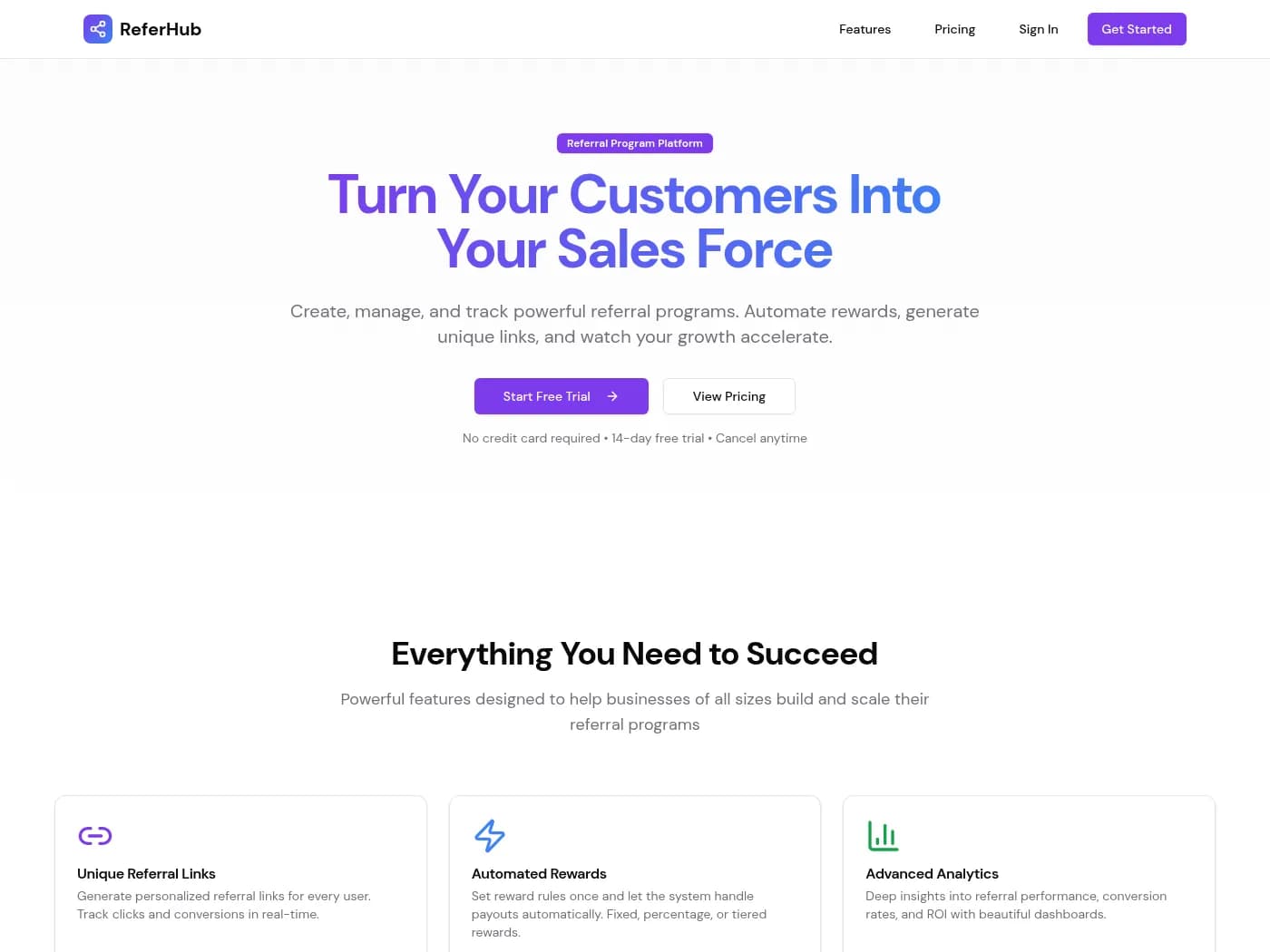 Referral Program SaaS Platform