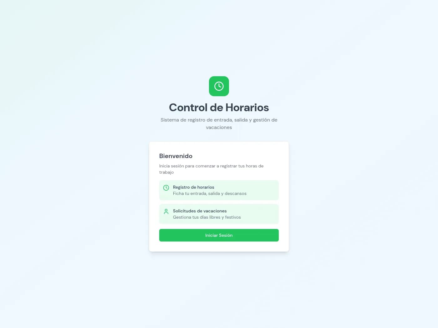 Registro Inteligente de Horarios y Vacaciones para Trabajadores