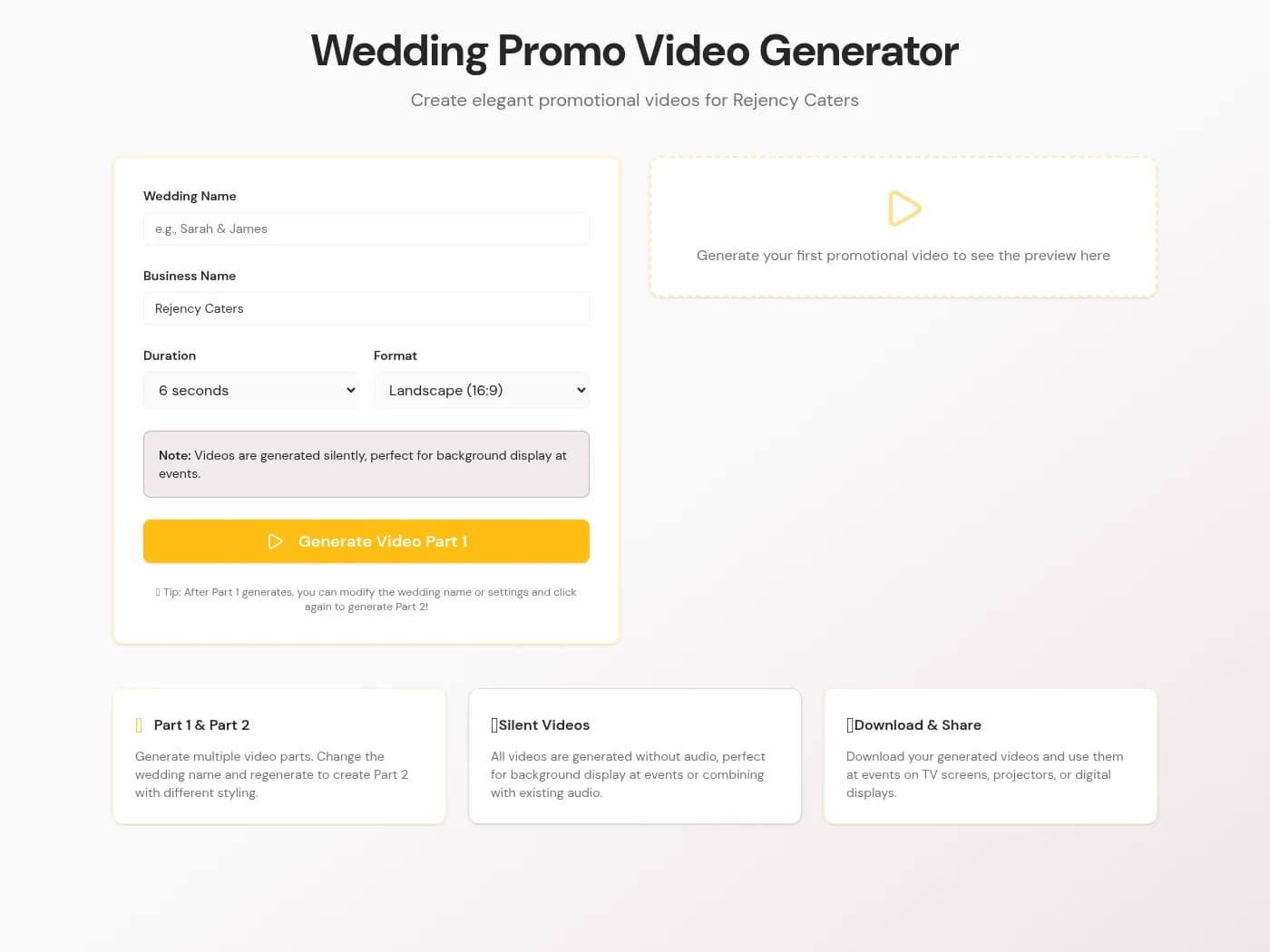Rejency Wedding Promo Video