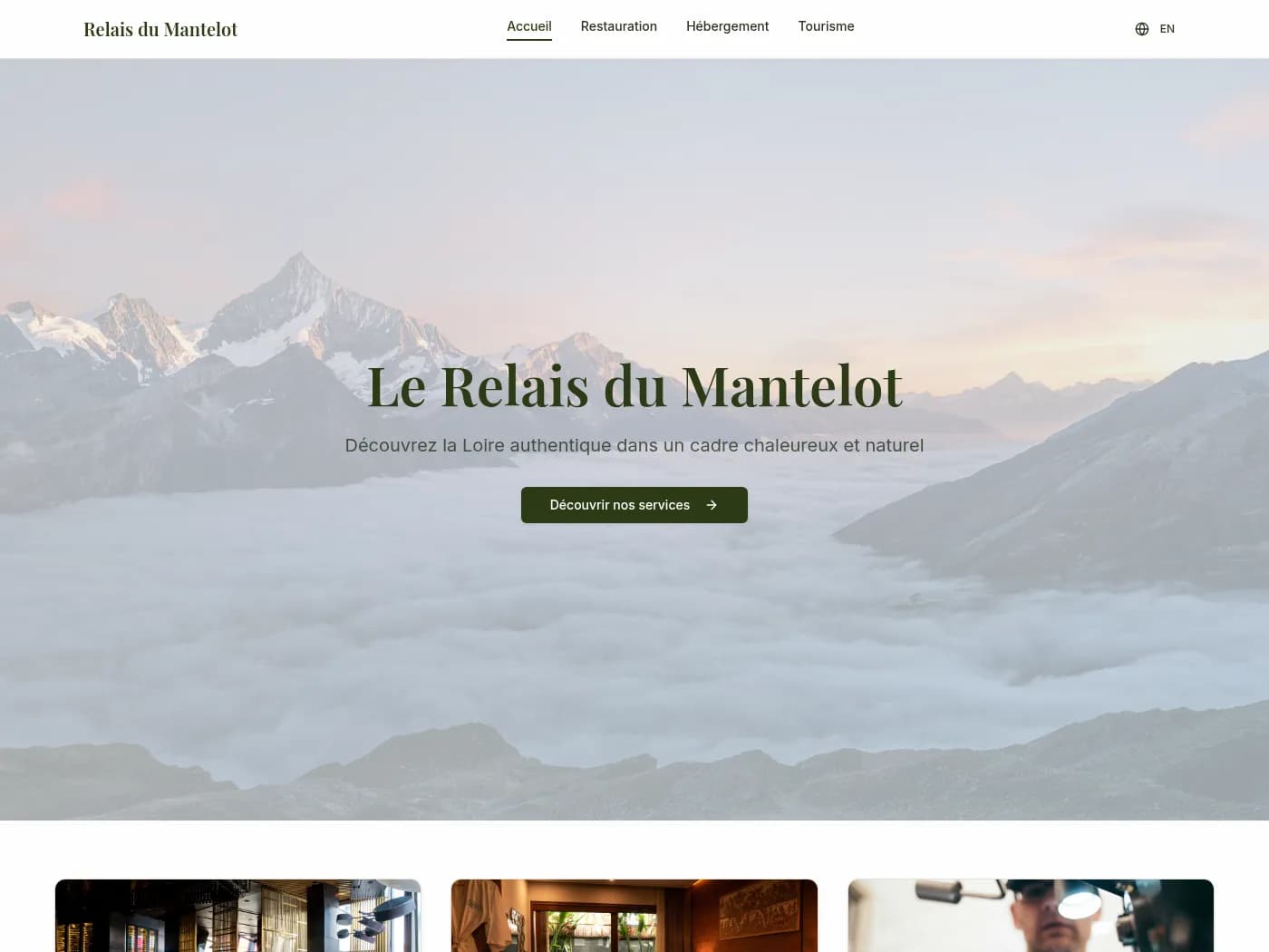 Relais du Mantelot – Authentic Loire Riverside Experience Website Redesign