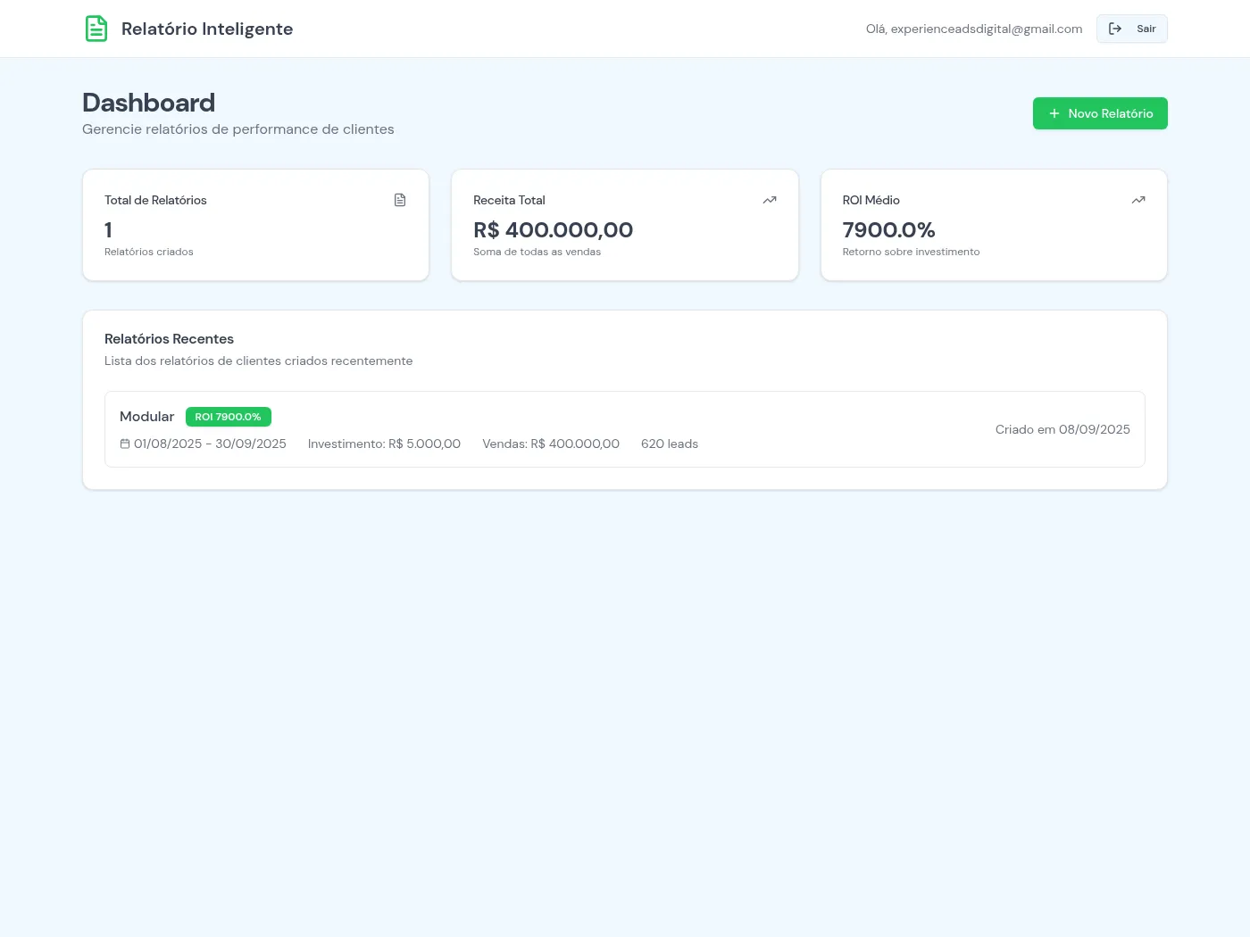 Relatório Inteligente de Clientes para Assistentes