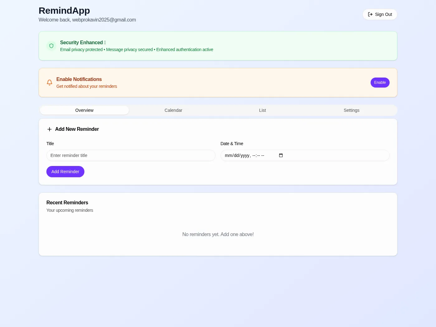RemindApp – Secure Reminders, Weather, and Native Phone Dialer