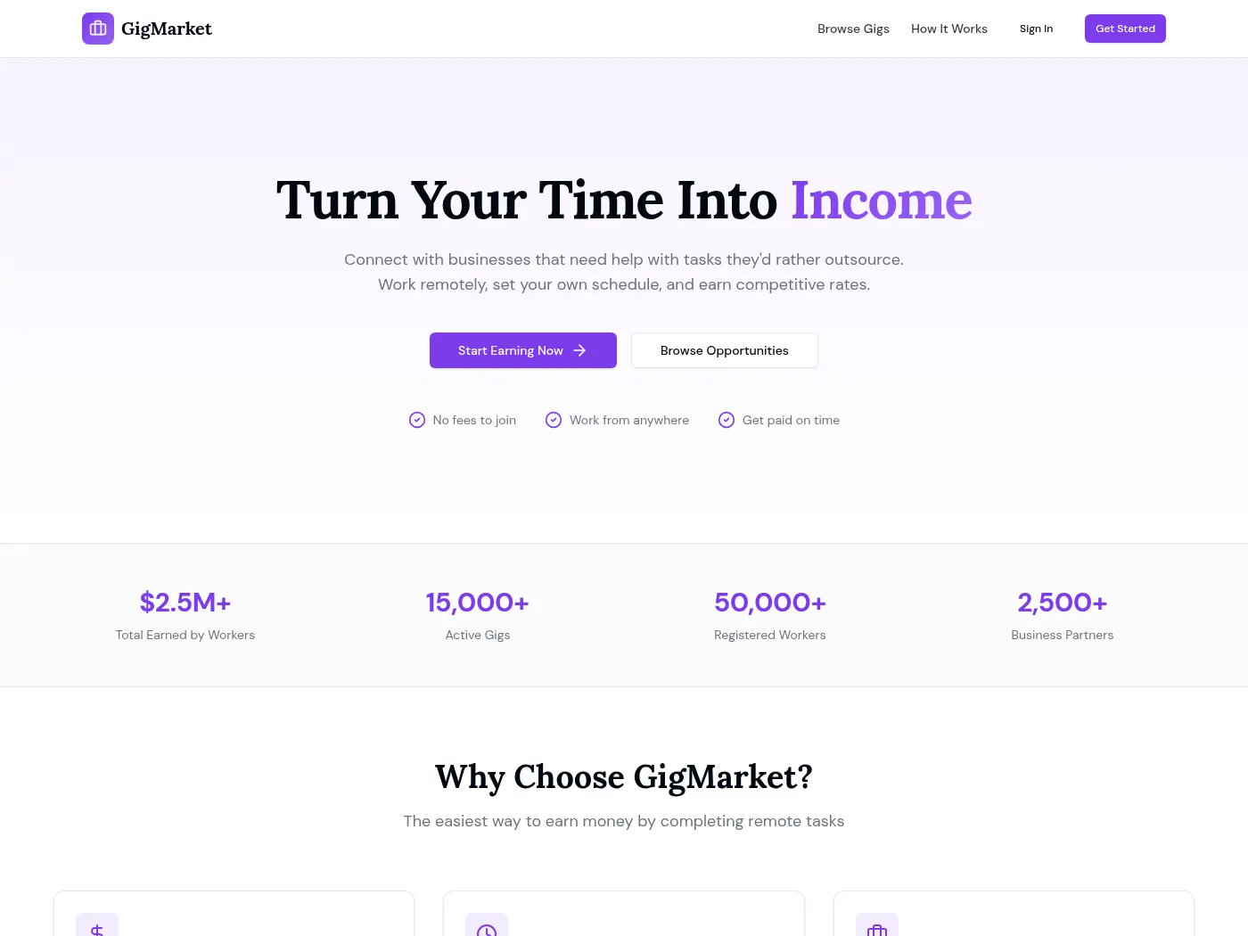 Remote Gig Marketplace for Unwanted Corporate Tasks