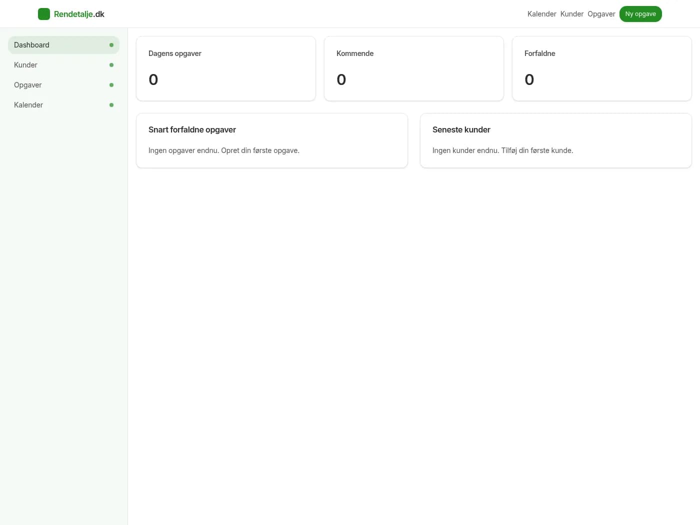 Rendetalje.dk Cleaning Company Management Web App