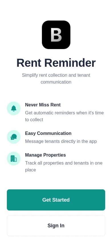 Rent Reminder Mobile
