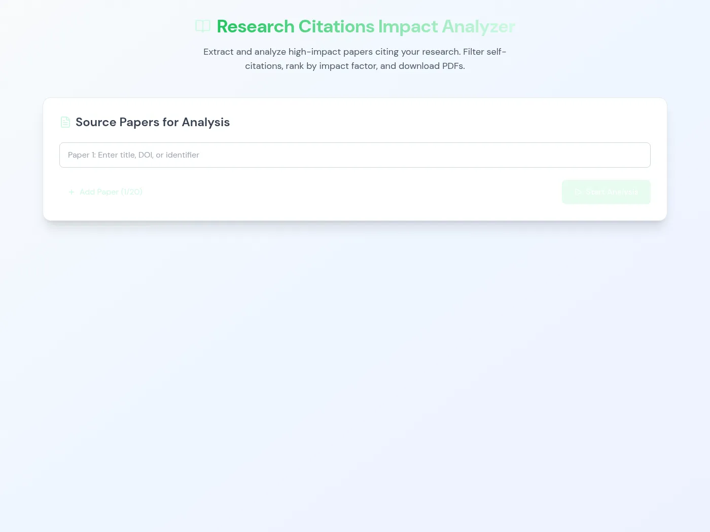 Research Citations Impact Analyzer