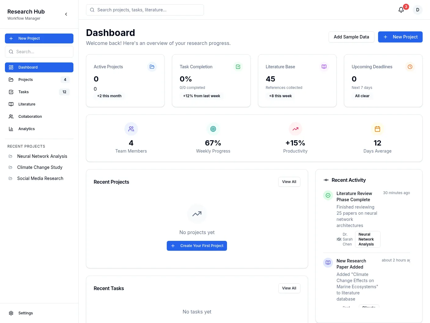 Research Workflow Manager