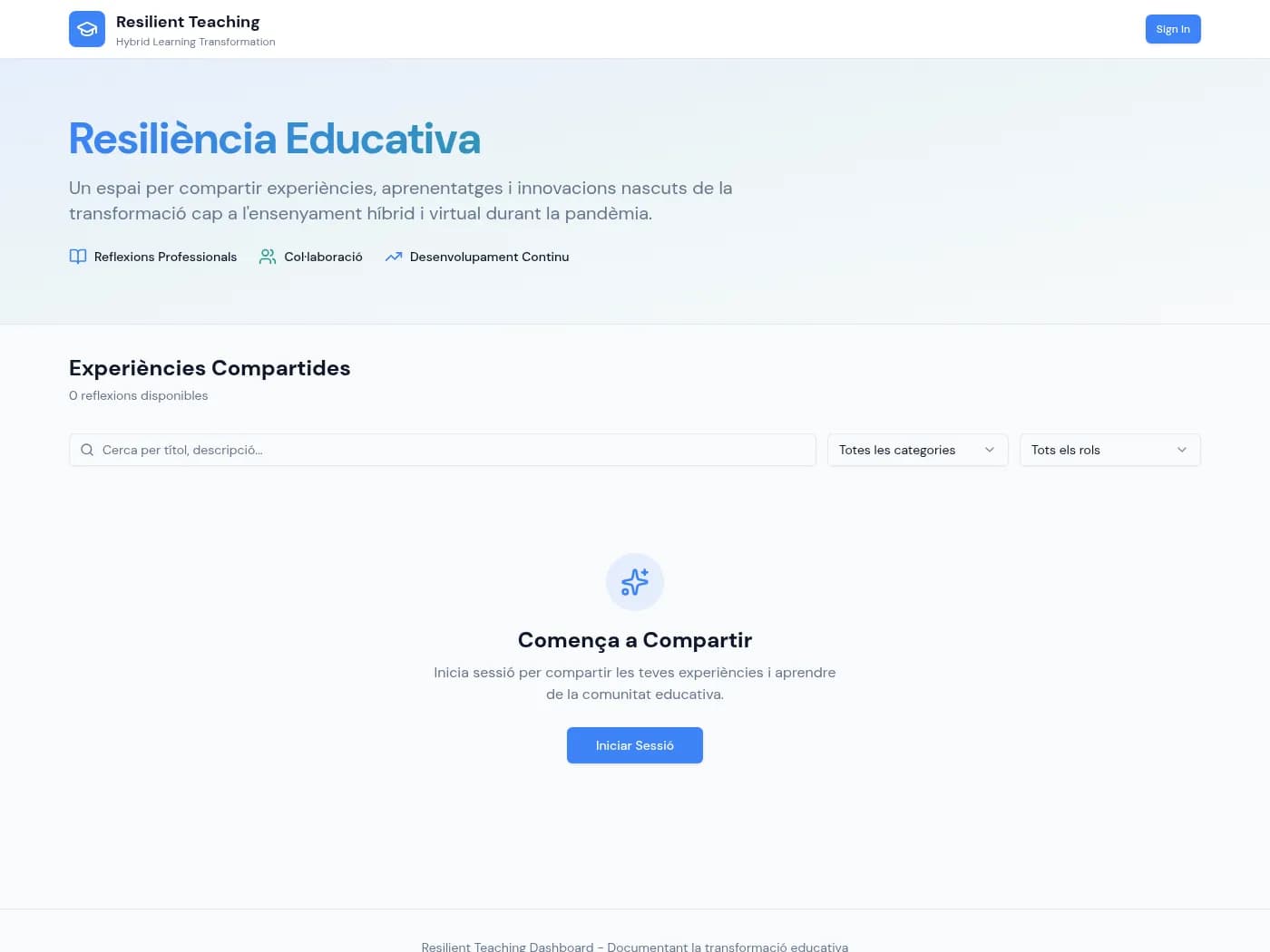 Resilient Teaching: Hybrid Learning Transformation Dashboard