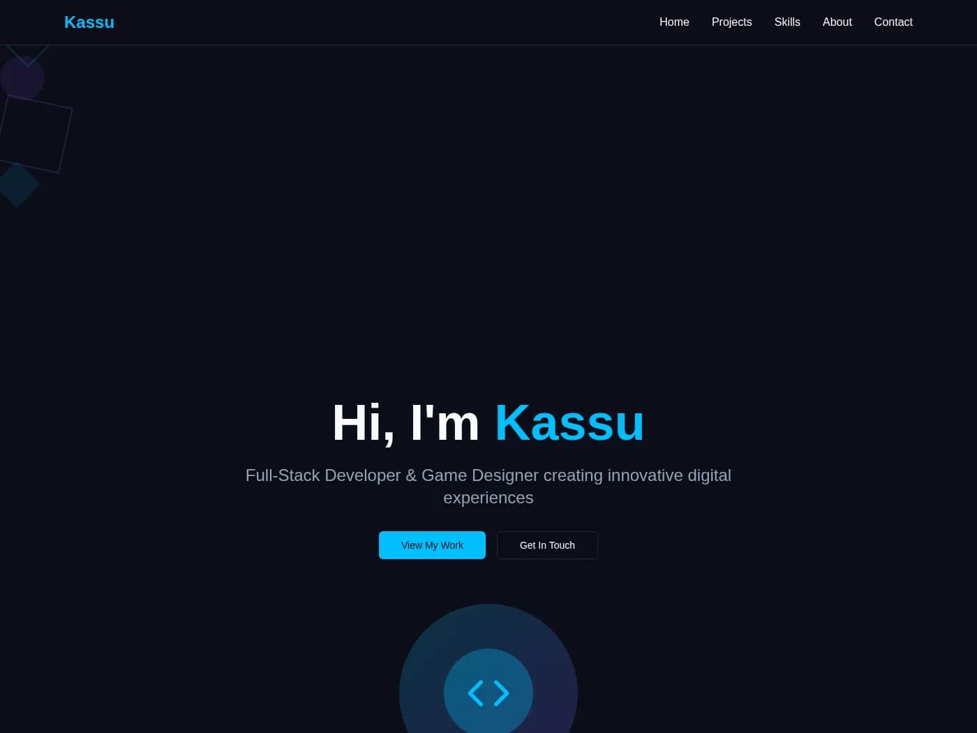 Responsive Portfolio Website with Project Carousel