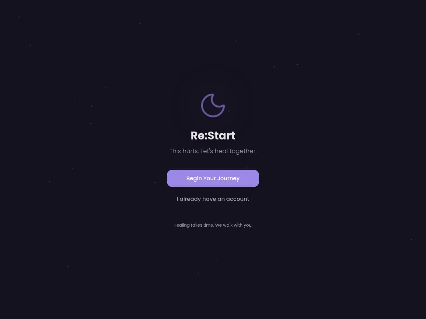 Re:Start – The Healing App for Heartbreak