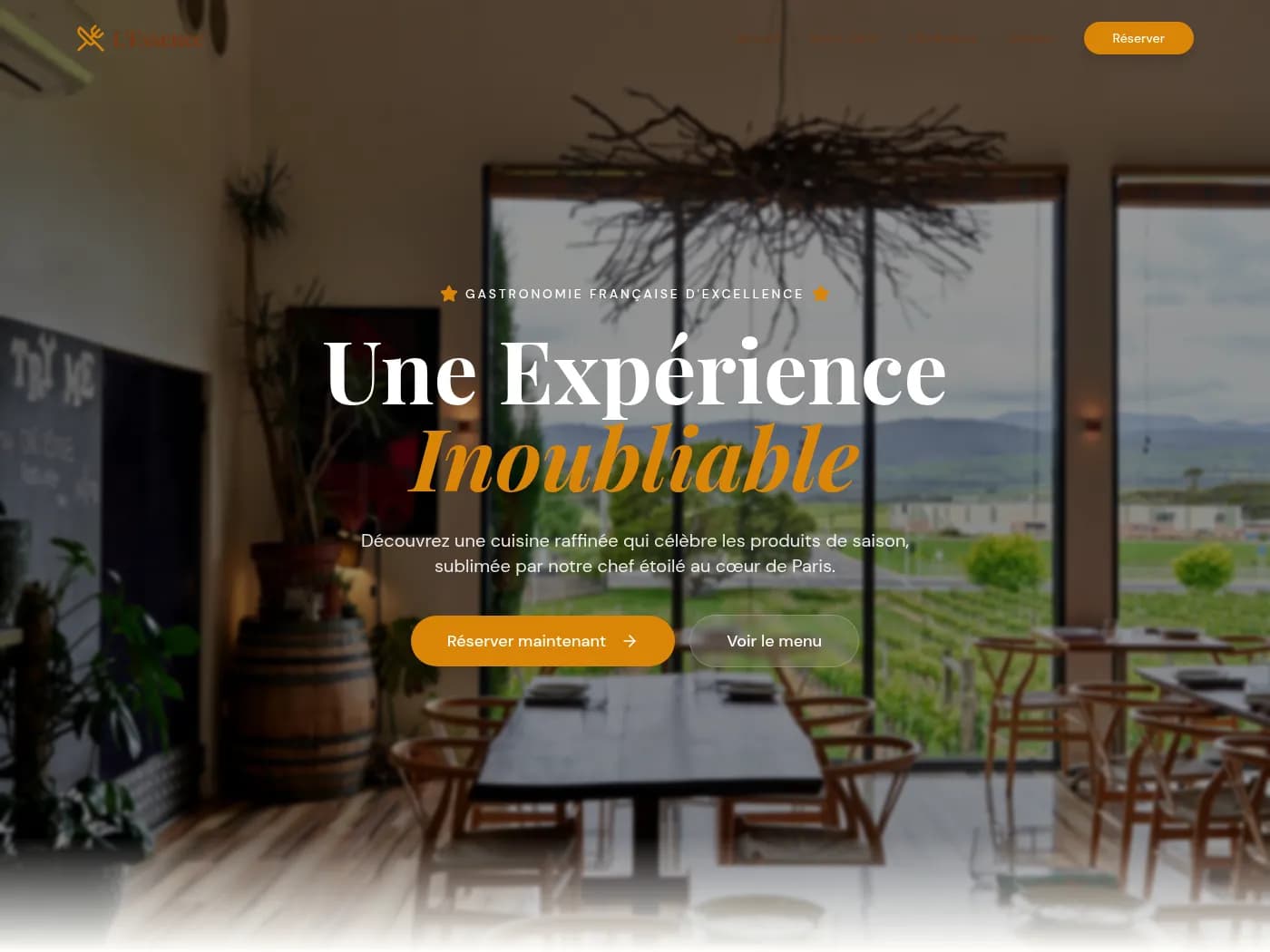 Restaurant Showcase Page