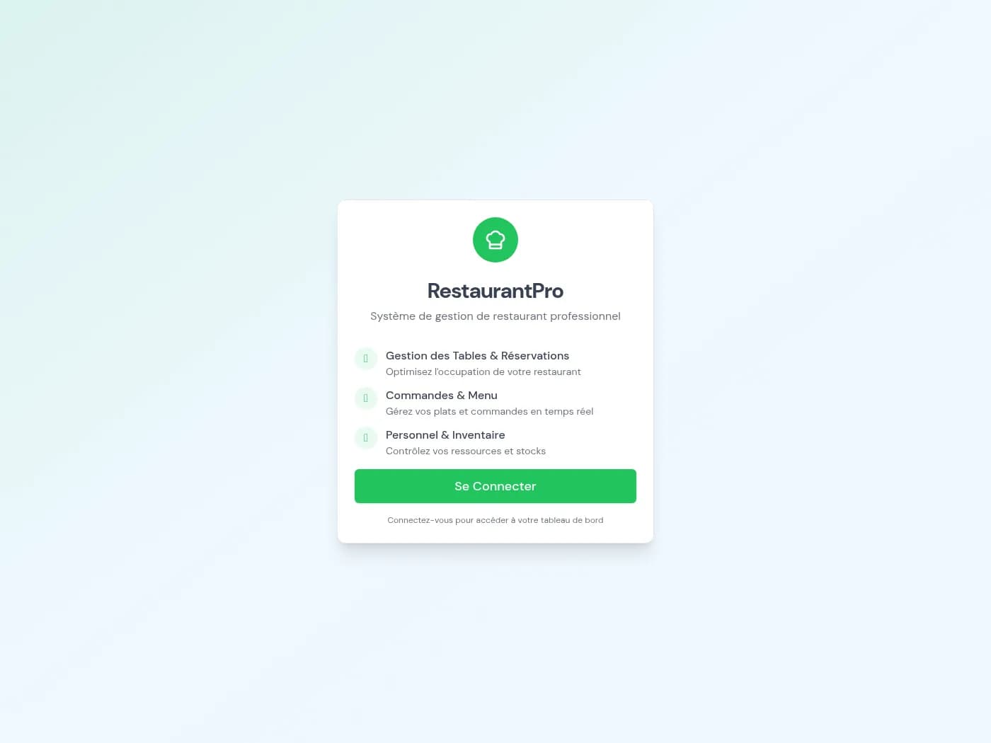 Restaurant Management Application