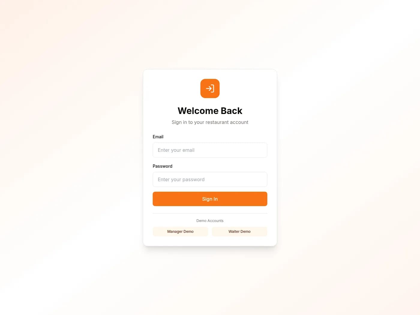 Smart Restaurant Order & Management App