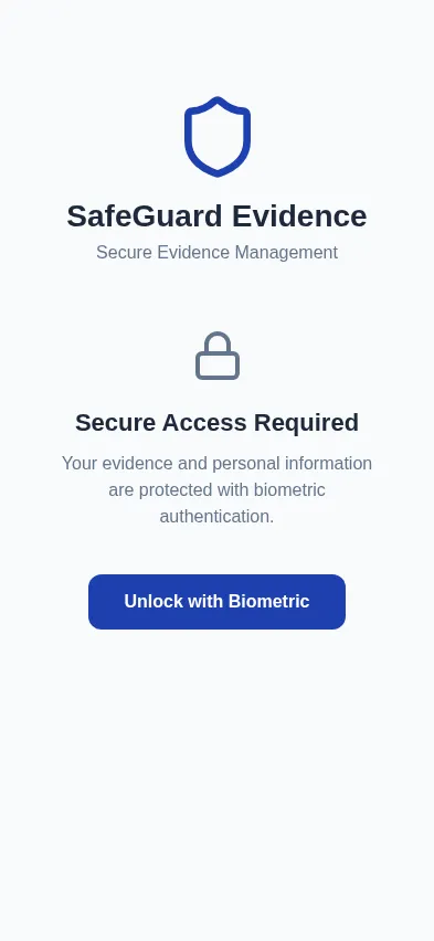 Restraining Order Evidence Management Platform
