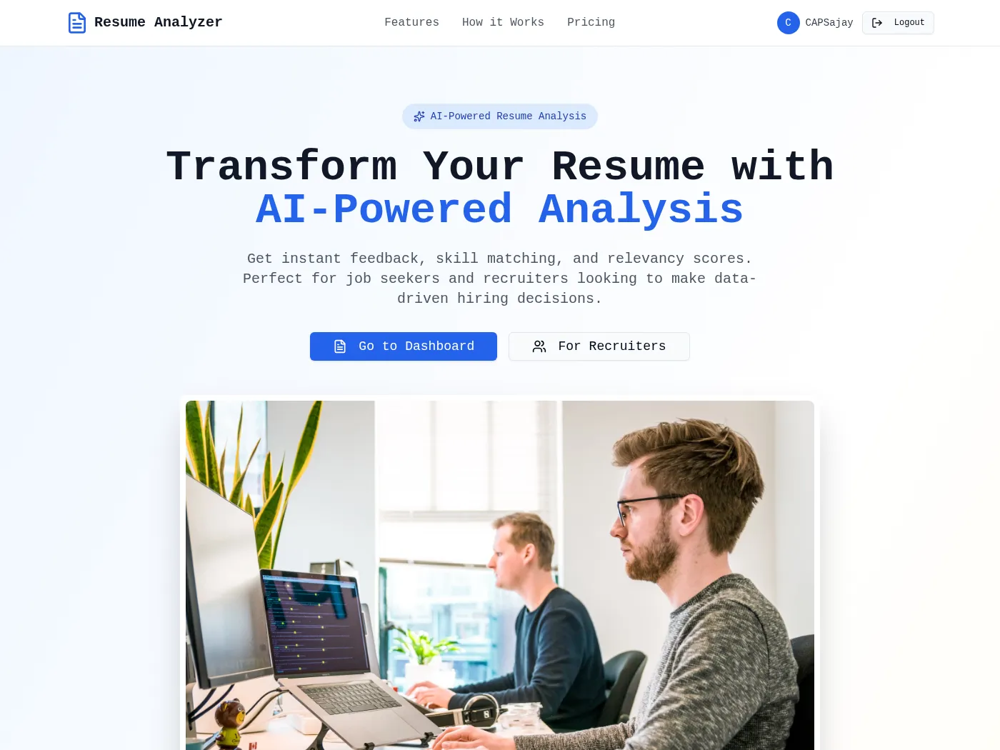 Resume Analyzer: AI-Powered Resume Parsing & Job Matching Platform