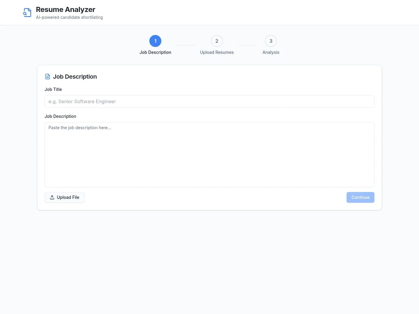 Resume Analyzer & Smart Shortlisting Desktop App