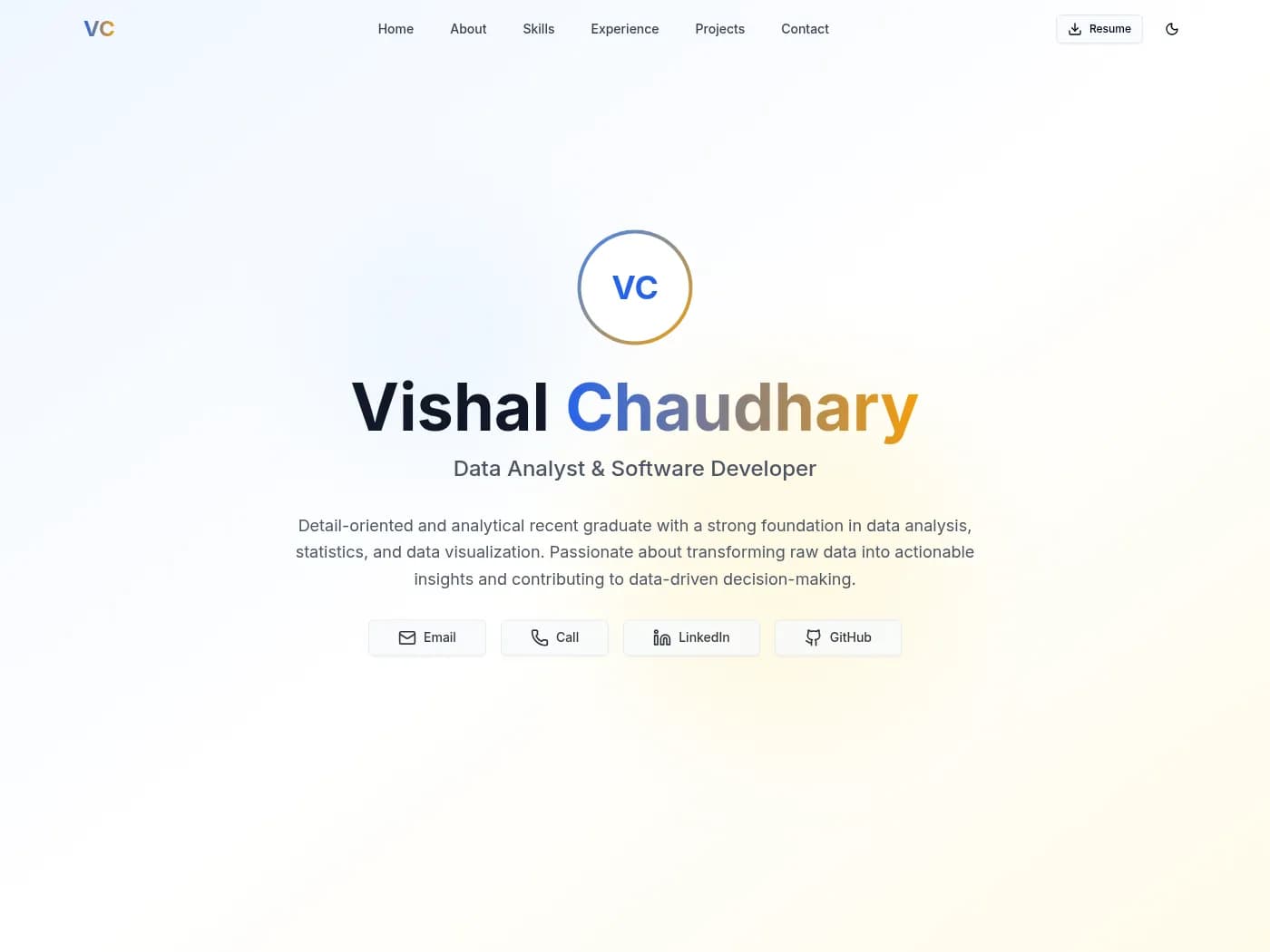 Resume-Driven Portfolio Website