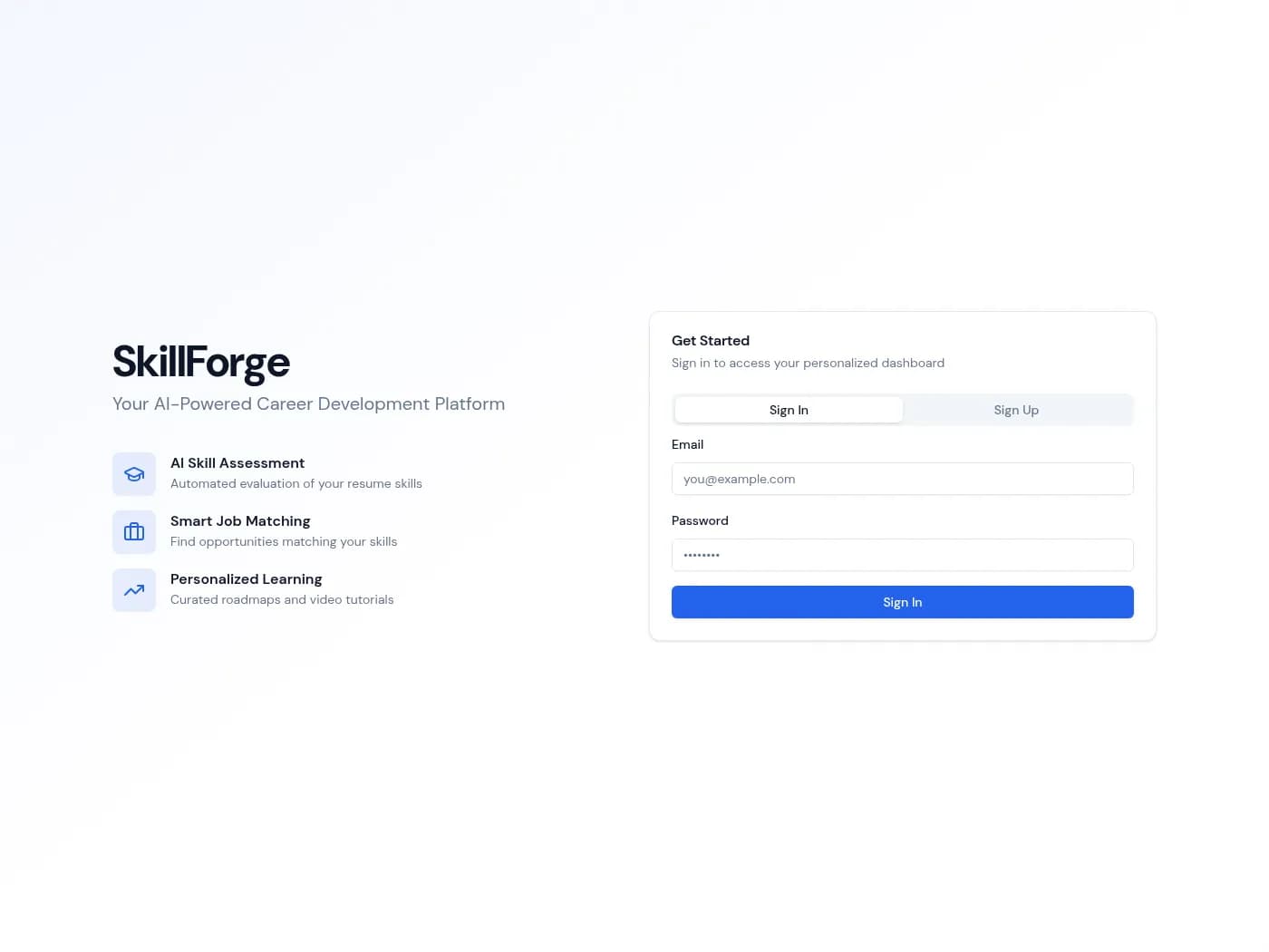 Resume-Based Skill Assessment and Job Recommendation Platform