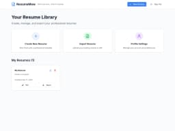 Resumemow Clone Web App
