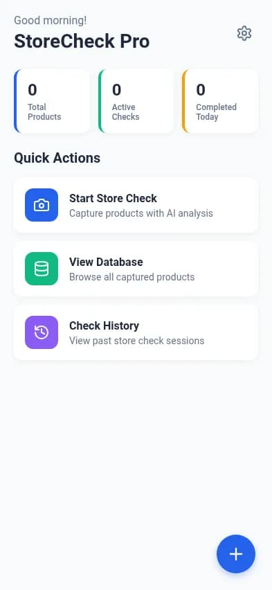 Retail StoreCheck Photo-to-Database App