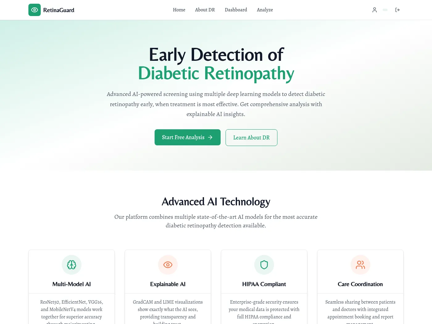RetinaGuard: Web-Based Diabetic Retinopathy Detection & Explainable AI Platform
