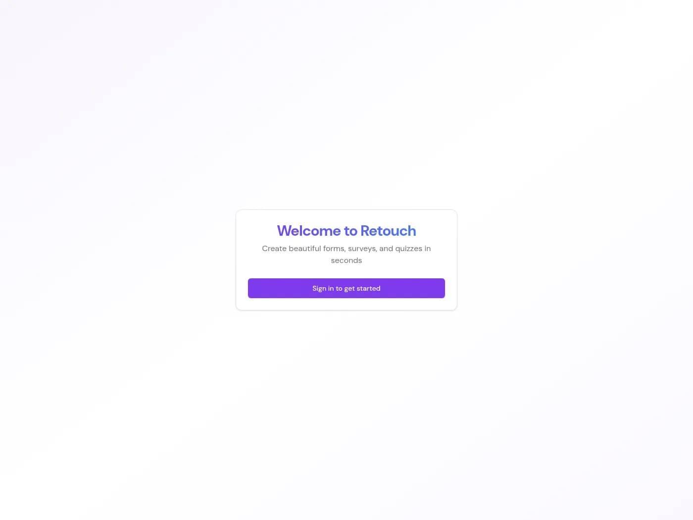 Retouch – The Modern Typeform Alternative