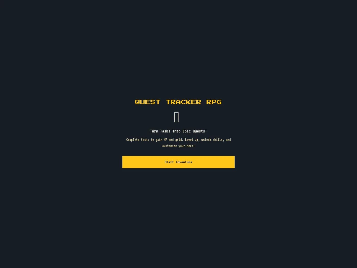 Retro JRPG-Inspired Productivity Quest App