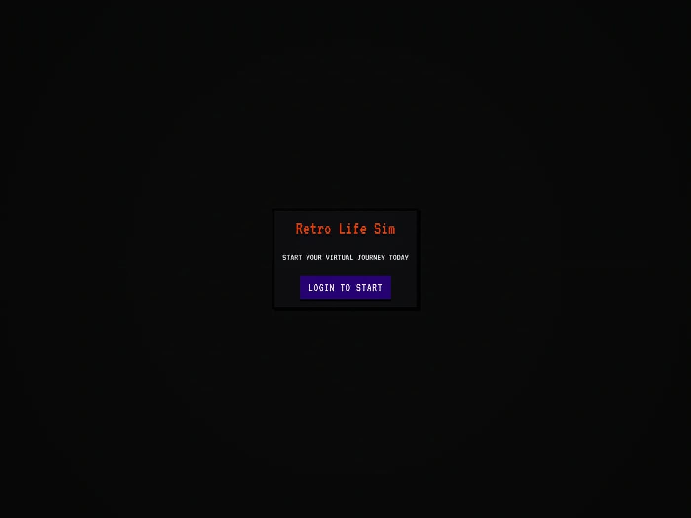 Retro Life Sim