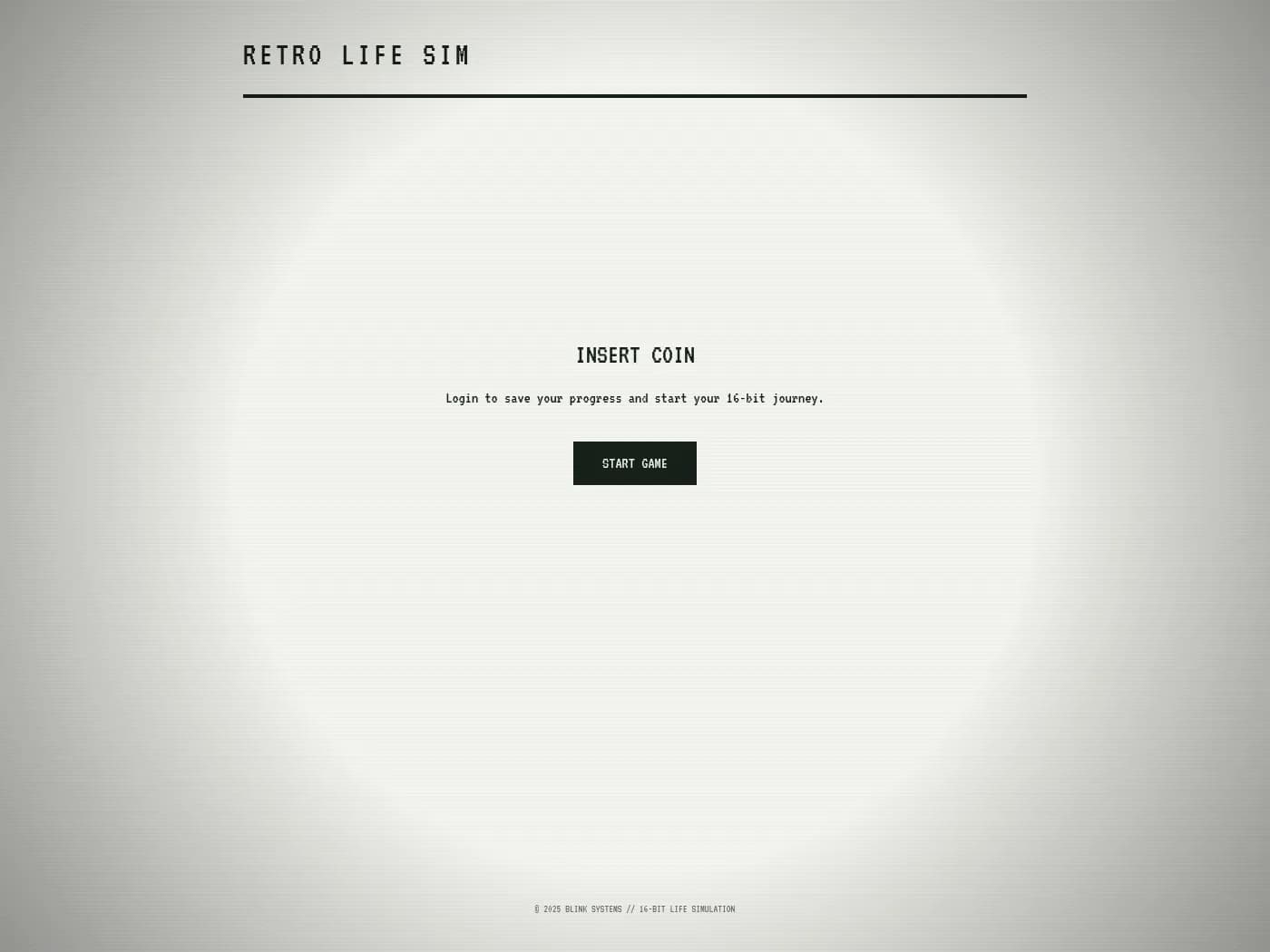Retro Life Simulator